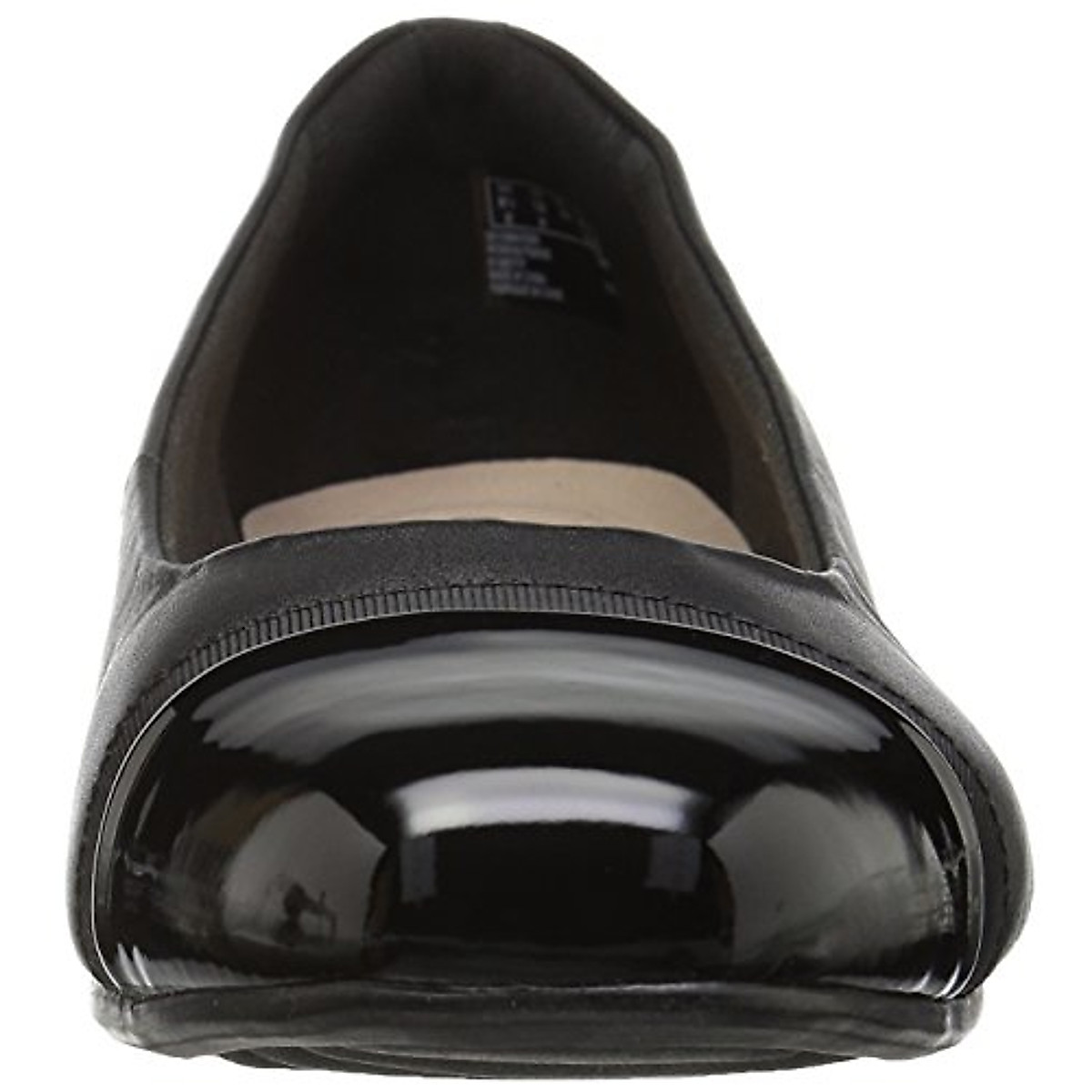 Clarks womens Juliet Monte Pump, Black Leather/Synthetic, 8.5 Wide US
