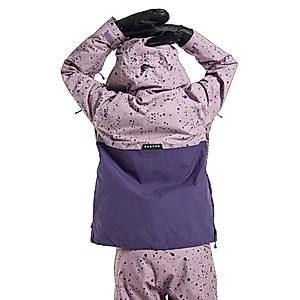 Burton Women's Standard Frostner 2L Anorak Jacket, Elderberry Spatter/Violet Halo, X-Small