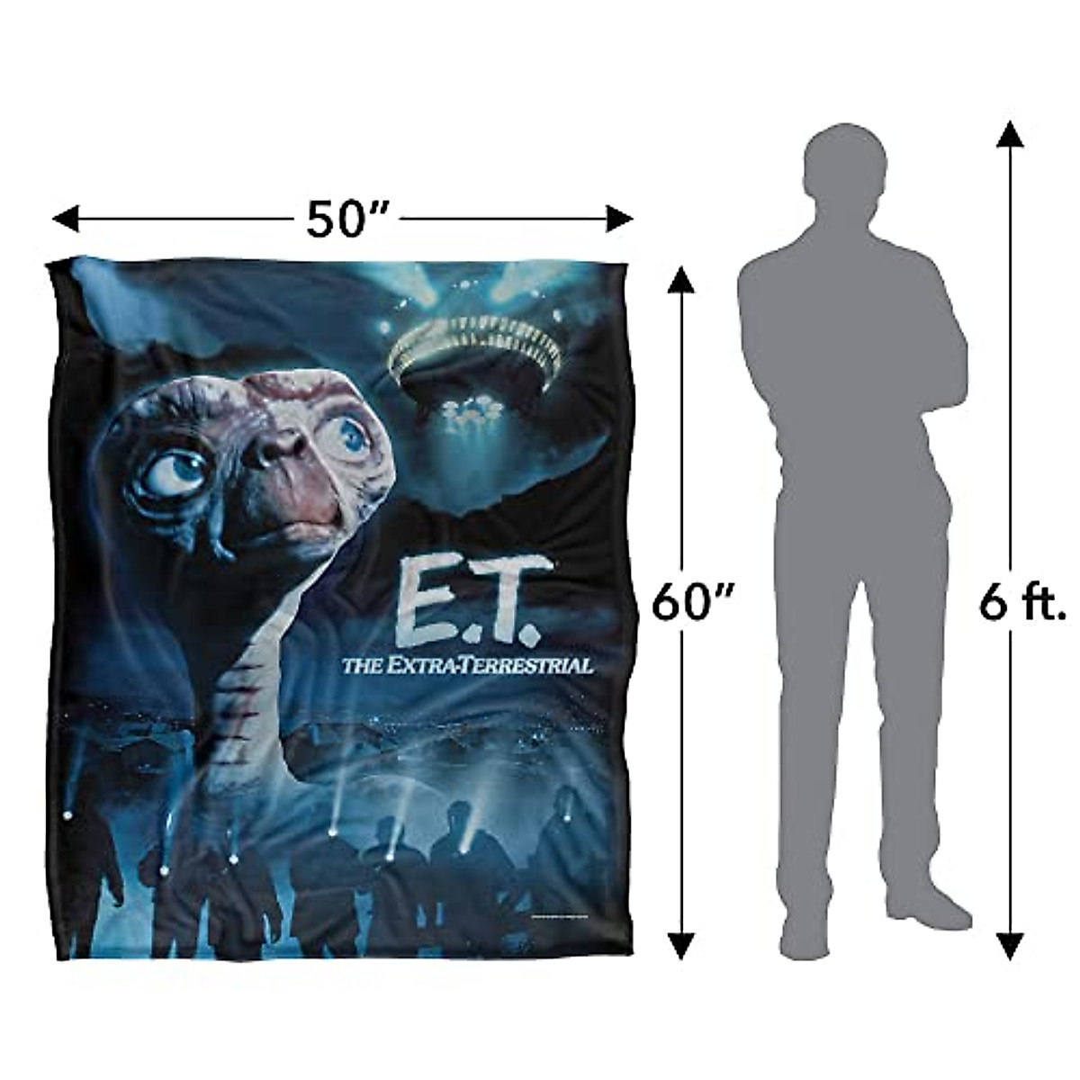 Et Title Officially Licensed Silky Touch Super Soft Throw Blanket 50" x 60"