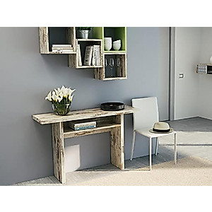 Casabianca Furniture RITZ Vintage White Wash Extendable Console/Dining Table by Talenti Casa,