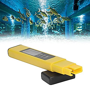 TDS Meter, Automatic Temperature Compensation TDS Tester Glass Electrode Alloy Probe Dual Color Prompt High Accuracy Digital Display for Aquaculture