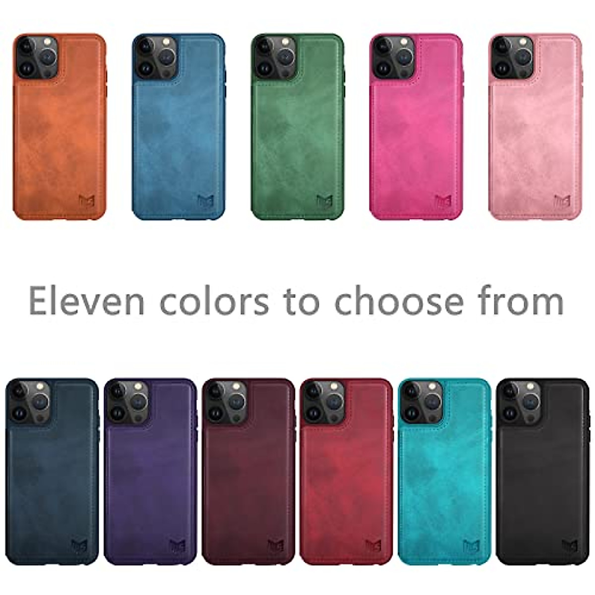 SUANPOT for iPhone 14 Pro Max 6.7" Wallet case with RFID Blocking Credit Card Holder,Flip Book PU Leather Phone case Protective Cover Cellphone Women Men for Apple 14 Pro Max case Wallet Rose Red