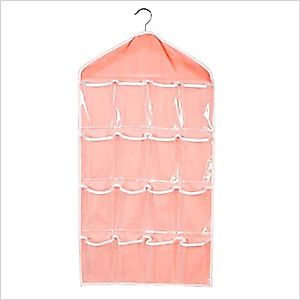 Cafuvv 1X 16 Pockets Door Hanging Bags Home Shoe Rack Hanger Storage Organizer for Underwear Socks Bras FK0