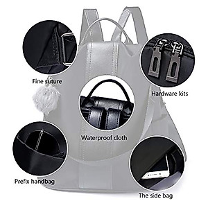 PINCNEL Women Backpack Purse Waterproof Nylon Anti-theft Rucksack Lightweight Shoulder Bag