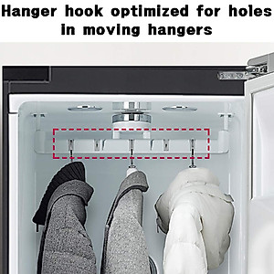 LG Styler Clothes Shirts Suit Hanger Holder with Non-Slip Pad, Stainless Steel Clips and Hooks