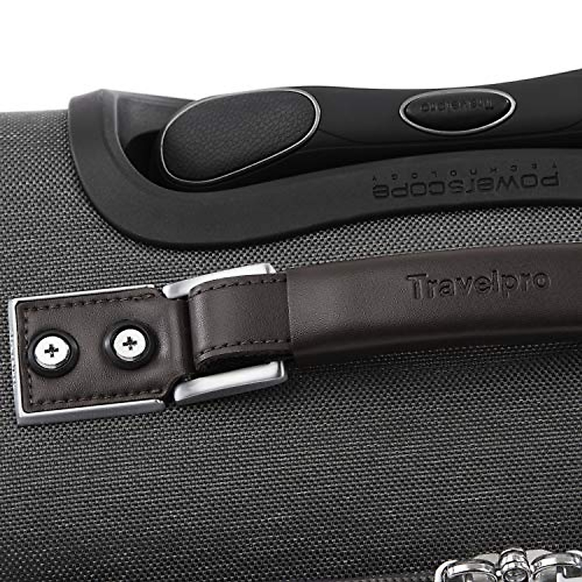 Travelpro Platinum Elite Underseat Spinner Tote Bag with USB Port, Vintage Grey, 16-Inch