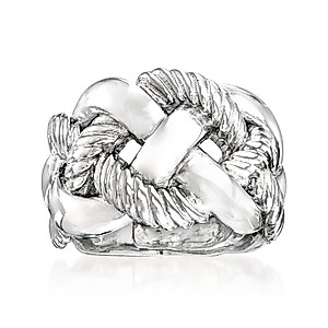 Ross-Simons Italian Sterling Roped Ring