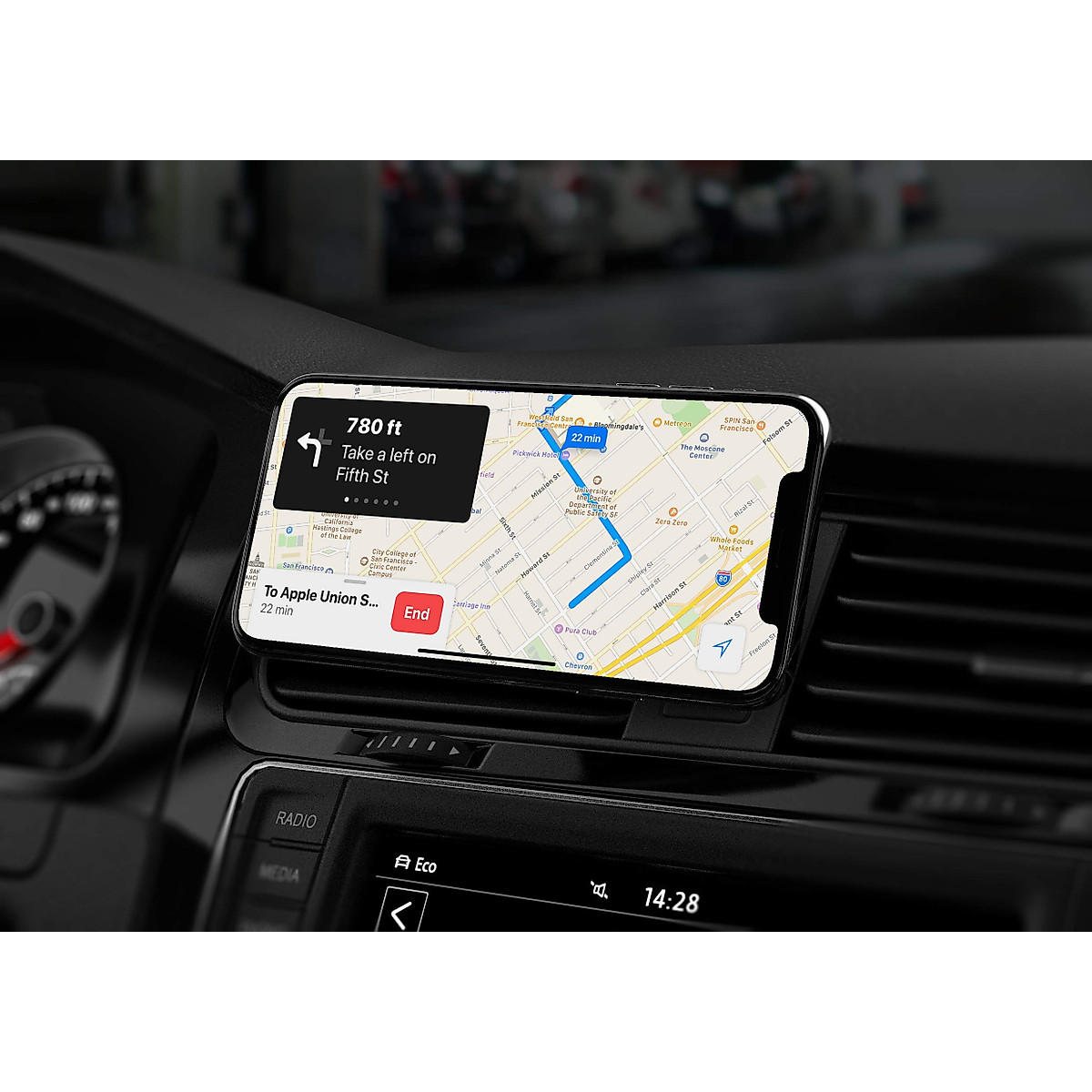 PopSockets PopMount: Vent Mount PopGrip - Black