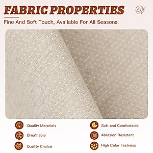 Focuprodu Bench Cushions. Non-Slip Pile Bench Cushion for Indoor and Outdoor in Multiple Scenarios.36x14 Inch Bench Cushion Ideal Cushion for Benches, Sofas and Raised Windows. (36x14x4, Beige)