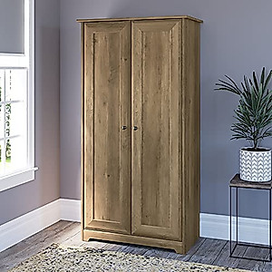Bush Furniture Cabot Tall Storage Cabinet with Doors, Reclaimed Pine