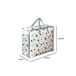 Zippered Storage Bag for Closet Comforter, Pillows, Quilt, Bedding, Clothes, Blanket Organizers with Large Clear Window & Carry Handles Space Save-r Storage Bag Multipurpose Bag