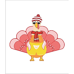 Thanksgiving Stickers 20 Sheets 13 x 9 inchi Make-A-Turkey Stickers Decals for Fall Autumn Harvest Crafts Scrapbooking Kids Party Games Favors Supplies - DIY Required