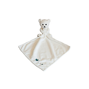 Soft Polar Bear Lovey Comforter Blanket 12"x12" White (Includes Carry Bag)