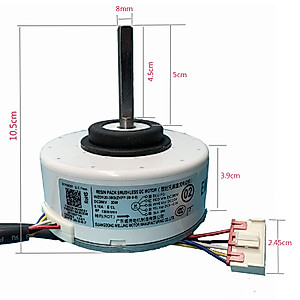 Air Conditioning Motor 20W WZDK20-38G (ZKFP-20-8-6) Brushless DC Fan Motor OEM Part