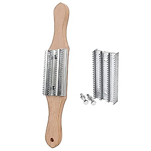 KingTool 15" Buffing Wheel Rake for Compound Cleaning with Buff Rake Metal Plate Replacement