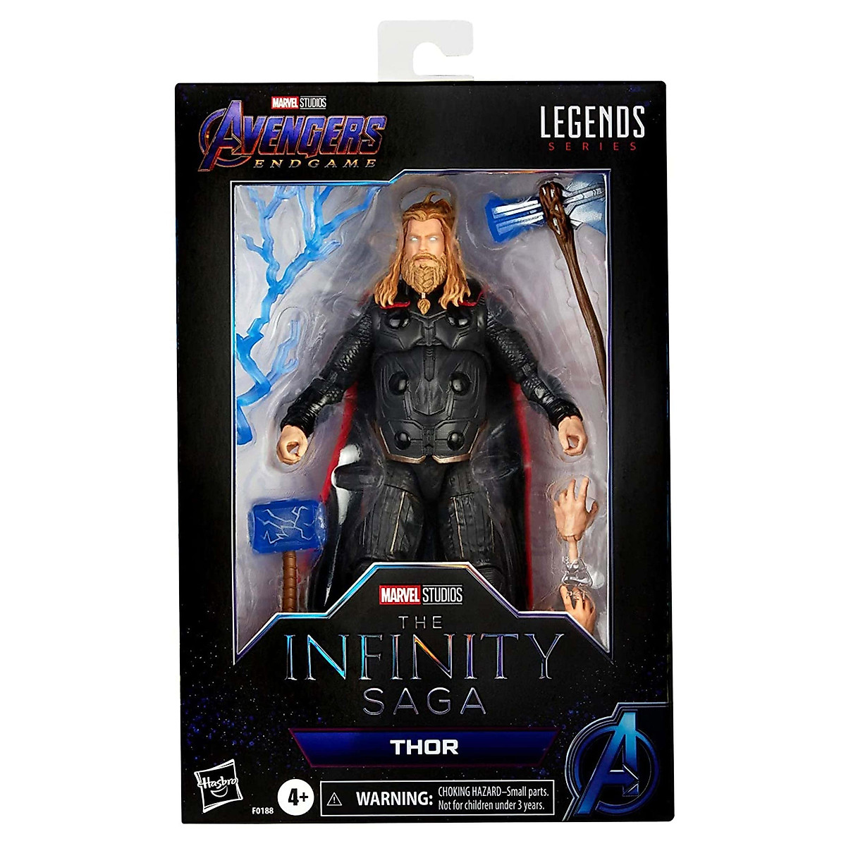Marvel Hasbro Legends Series 6-inch Scale Action Figure Toy Thor, Infinity Saga Character, Premium Design, Figure and 5 Accessories