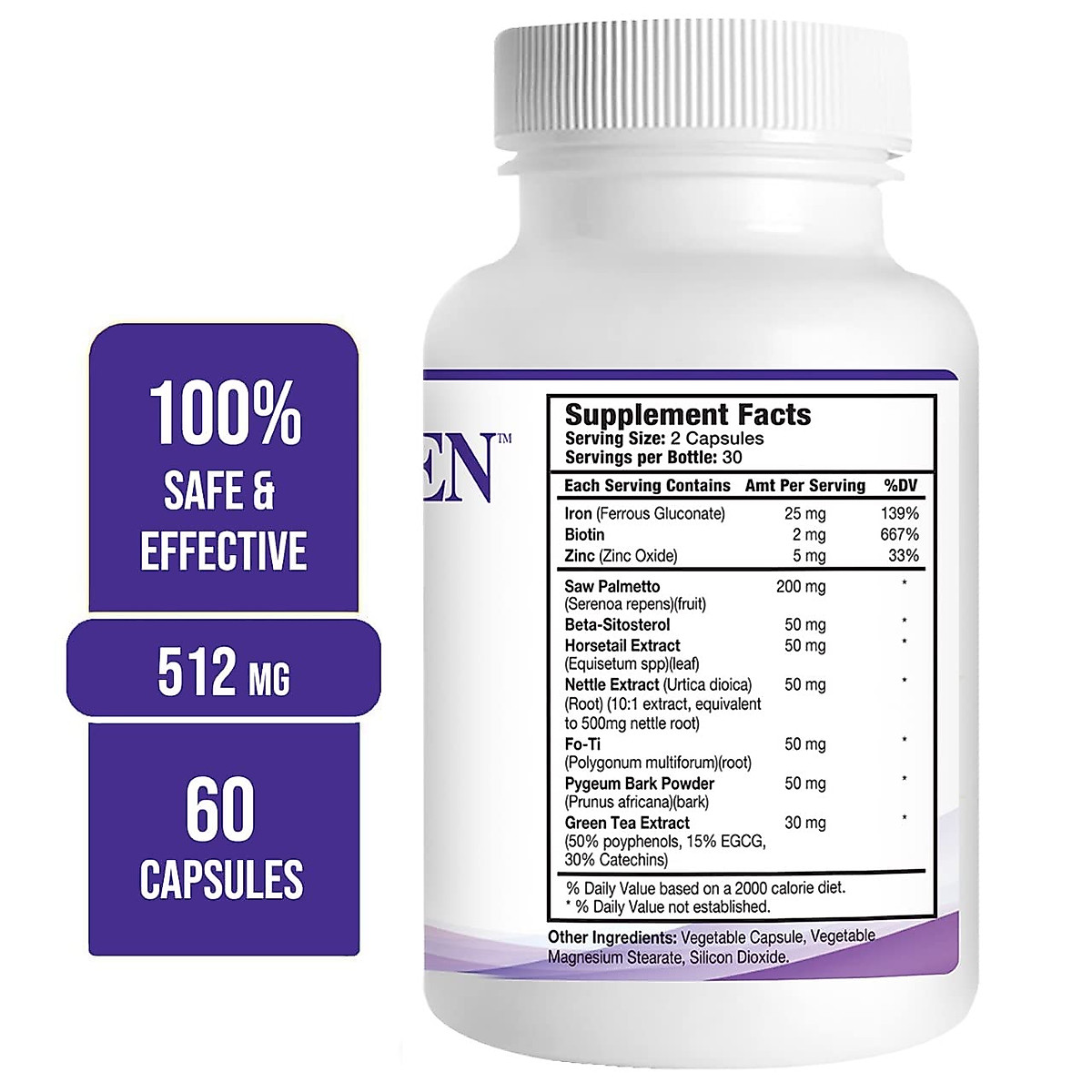 Propidren by HairGenics - DHT Blocker & Hair Growth Capsules to Prevent Hair Loss & Stimulate Hair Follicles, to Stop Hair Loss & Regrow Hair. Proprietary Anti-Hair Loss & Hair Regrowth Treatment.