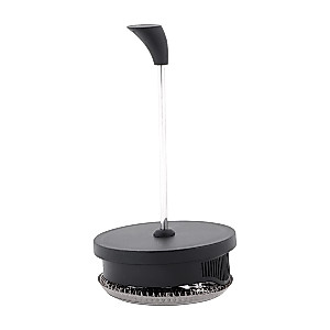 Any Morning Coffe Maker, Stainless Steel Borosilicate Glass French Press, Tea Press for Loose Tea, BPA Free, Heat Resistant Durable, Easy to Clean, 20 oz, Black