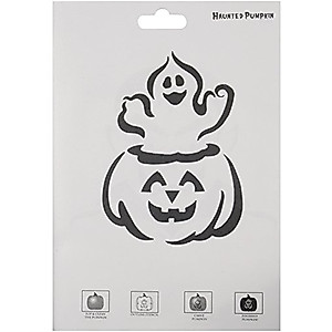 Loftus International Kids Pumpkin Quick Sticker & Tools Pumpkin Carving Kit (9 Piece), Orange