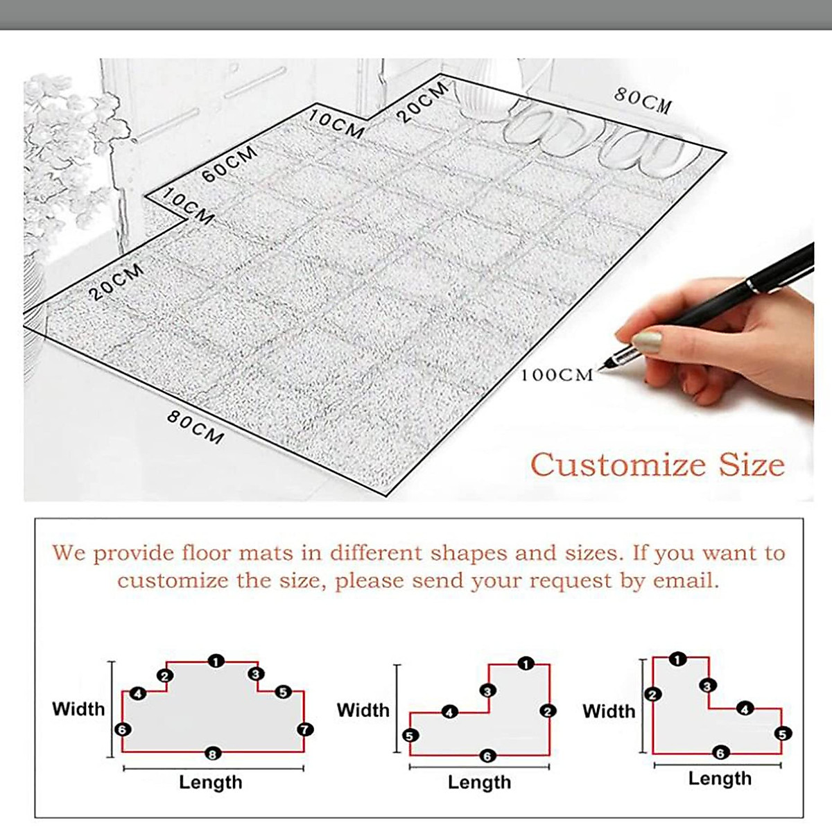 Clear PVC Desk Chair Mat Chair Mat for Floor Protection, PVC Clear Transparent, Non-Slip Floor,1.5mm,Non-Slip Office Chair Mat Desk Pads Mat,Transparent Waterproof Chair Mat for Hardwood Floor Carpet