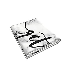 AIYOOLER Marble Bath Towels Set of 2 White Grey Marble Texture Get Naked Hand Towels for Bathroom,Decorative Kitchen Dish Guest Towel Soft Absorbent Small Bath Hand Towel for Spa,Gym,Yoga 28x16 in