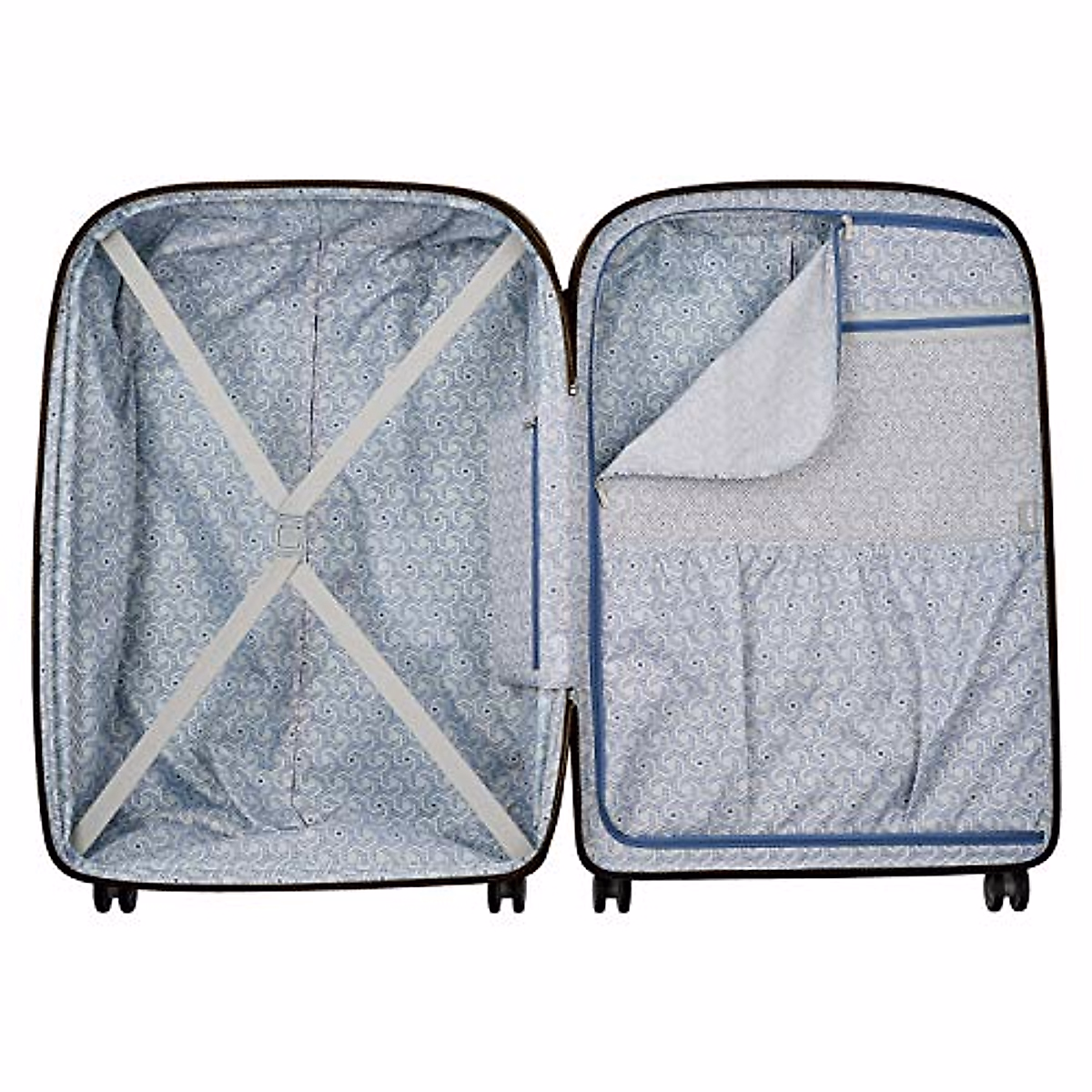 DELSEY Paris Clavel Hardside Expandable Luggage with Spinner Wheels, Black, Checked-Large 30 Inch