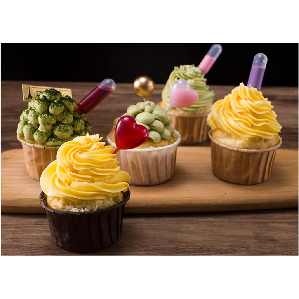 Generic Brands 4ml Cupcake Pipettes, 100Packs Small Pipettes Tubes Infusers Strawberries Shot Tubes Liquor Injector Alcohol Infused Mini Pipettes