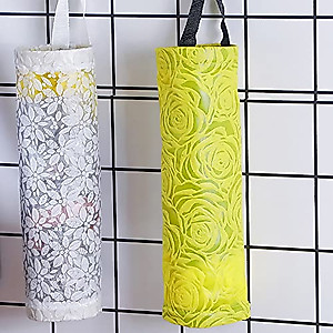 Kitchen Hanging Bag, Round Rubbish Bag Storage Bag Miscellaneous Wall Hanging Organizer, Convenient Extraction Box Storage Bag