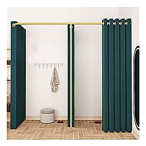 ZUSSMA Clothing Store Fitting Room, F Type Fitting Room, Portable Simple Mobile Changing Room, Partition Curtain, Used in Large Shopping Malls, 7 Colors to Choose from Fitting Room Dressing Room