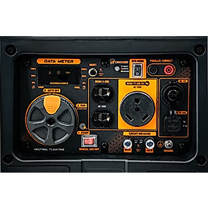 WEN 56400iX 4000-Watt Inverter Generator with Fuel Shut-Off and CO Shutdown Sensor, Black