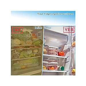 Nagyphgar Deli Meat Container for Fridge, Cold Cuts Container with Food Clip, Bacon Lunch Meat Container for Refrigerator, Stackable Food Storage Boxes with Lid, Cheese Storage Container, BPA Free
