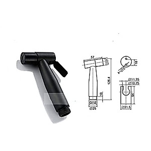 JIYTG Thermostatic Chrome Bidet Douche Set Spray Gun 304 Stainless Steel Bidet Sprayer Toilet Flushing Body Cleaner