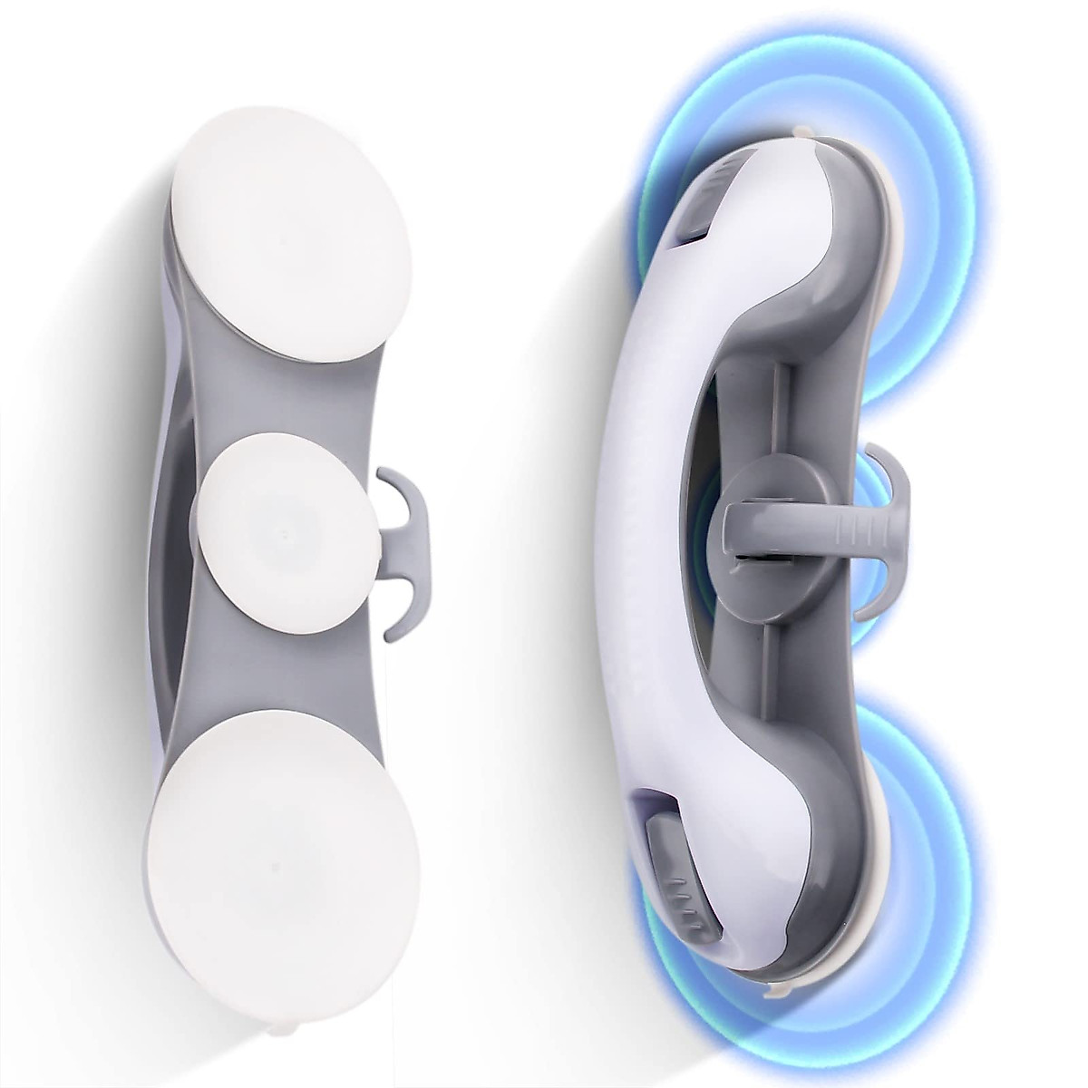 zmnklry 2Packs Grab Bars for Shower, 3Suckers Super Suction Shower Handle, No-Drill Shower Handles for Elderly, Shower Grab Bars for Seniors, Handicap Grab Bars,for Bathroom Grab Bar, Shower Grab Bar