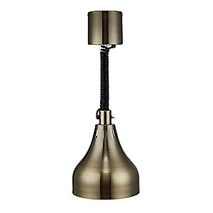 FXJ Food Warmer Lamp, 250W Commercial Food Warmer, Retractable Hanging Food Heat Lamps Heating Lamp, for Food Service Restaurant Catering Supplies (G) (C)