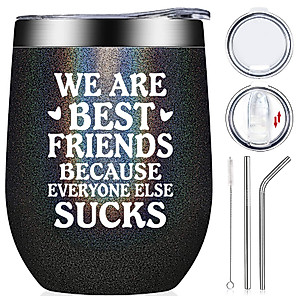 Fufendio Gifts for Best Friends Women - Best Birthday Gifts for Women, Female - Best Friend Christmas Gifts, Friendship Gifts - Insulated Coffee Mug Tumbler Cup