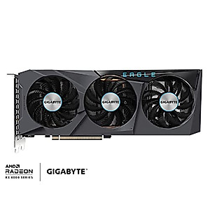 Gigabyte Radeon RX 6650 XT Eagle 8G Graphics Card, WINDFORCE 3X Cooling System, 8GB 128-bit GDDR6, GV-R665XTEAGLE-8GD Video Card