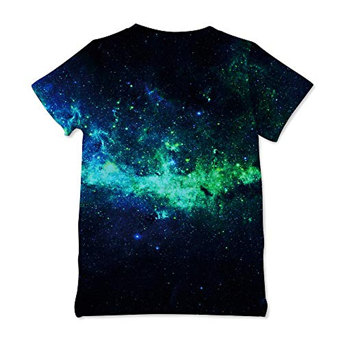 Ainuno Galaxy Shirts for Kids Big Girls Boys Graphic Tees Short Sleeve Cool Cute Top Outfits Size 10-12,Galaxy 9-10 Years Old.