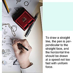 HEALLILY Line Drawing Pen Art Ruling Pen Adjustable Straight Line Pen Drawing Pen for Technical Drawing Cartography Lines Applying Masking Fluid Line Work 3pcs Rolling Ink Pen