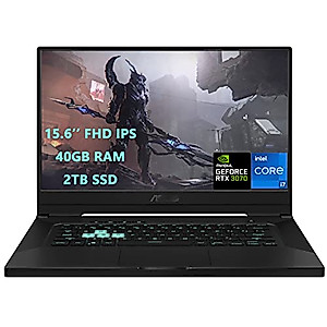 Gaming Laptop by ASUS TUF for Laptop Gamer, 2022 Upgraded Version, 15.6" FHD 240Hz, Intel 12th Core i7-11370H, 40GB RAM, 2TB SSD, NVIDIA GeForce RTX 3070, Backlit Keyboard, Windows 11, LIONEYE MP