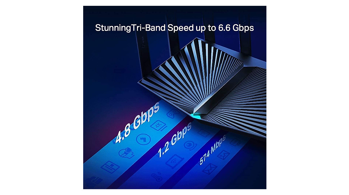 TP-Link AX6600 Router - High-Speed Tri-Band for Gaming