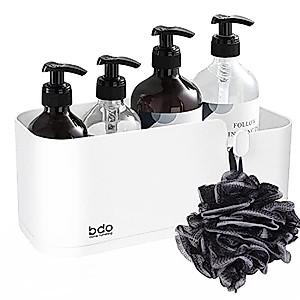 GTYCRH Shower Caddy, Bathroom organizer, Adhesive Shower Organizer No Drilling, Large Capacity,Plastic Bathroom Shower Organizer, Shower Shelf for Inside Shower