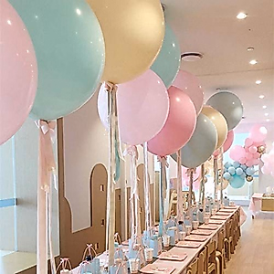 30pcs Pastel Balloons 18 inch Large Pastel Balloons Big Round Pastel Jumbo Latex Balloons for Easter Birthday Wedding Baby Shower Decorations