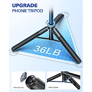 𝗡𝗲𝘄𝗲𝘀𝘁 iPhone Tripod, ANGFLY 60" Selfie Stick Tripod with Remote, Travel GoPro Tripod for iPhone Compatible with iPhone 14 Pro Max /13 Pro / 12 Pro Max/Samsung S21 Ultra/GoPro/Camera