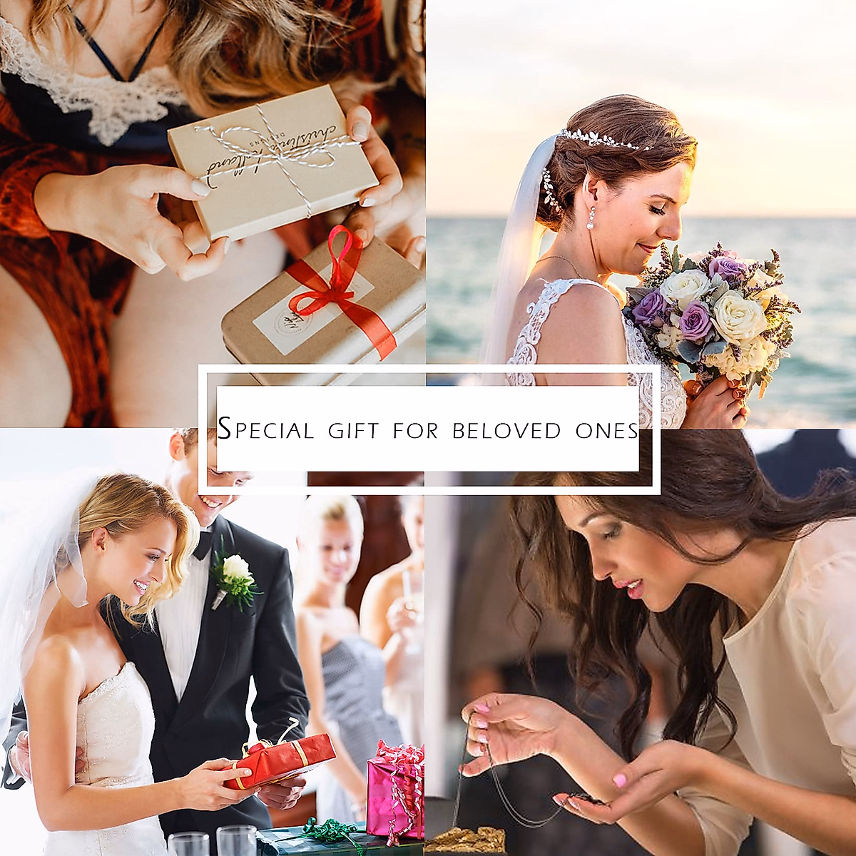 IDASANY December Birthstone Gifts for Her, Silver Birth Stone Charm Bracelet Infinity with Cubic Zirconia, Adjustable Love Heart Chain Jewelry Gifts for Anniversary Christmas, 7"+2"