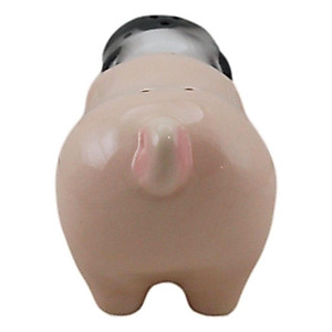 Ebros Gift Ceramic Star Crossed Lovers Chubby Country Farm Bacon Porky Pig Couple Kissing Salt And Pepper Shakers Set Valentines Pigs Piglets Figurines Party Kitchen Tabletop Collectible Accents