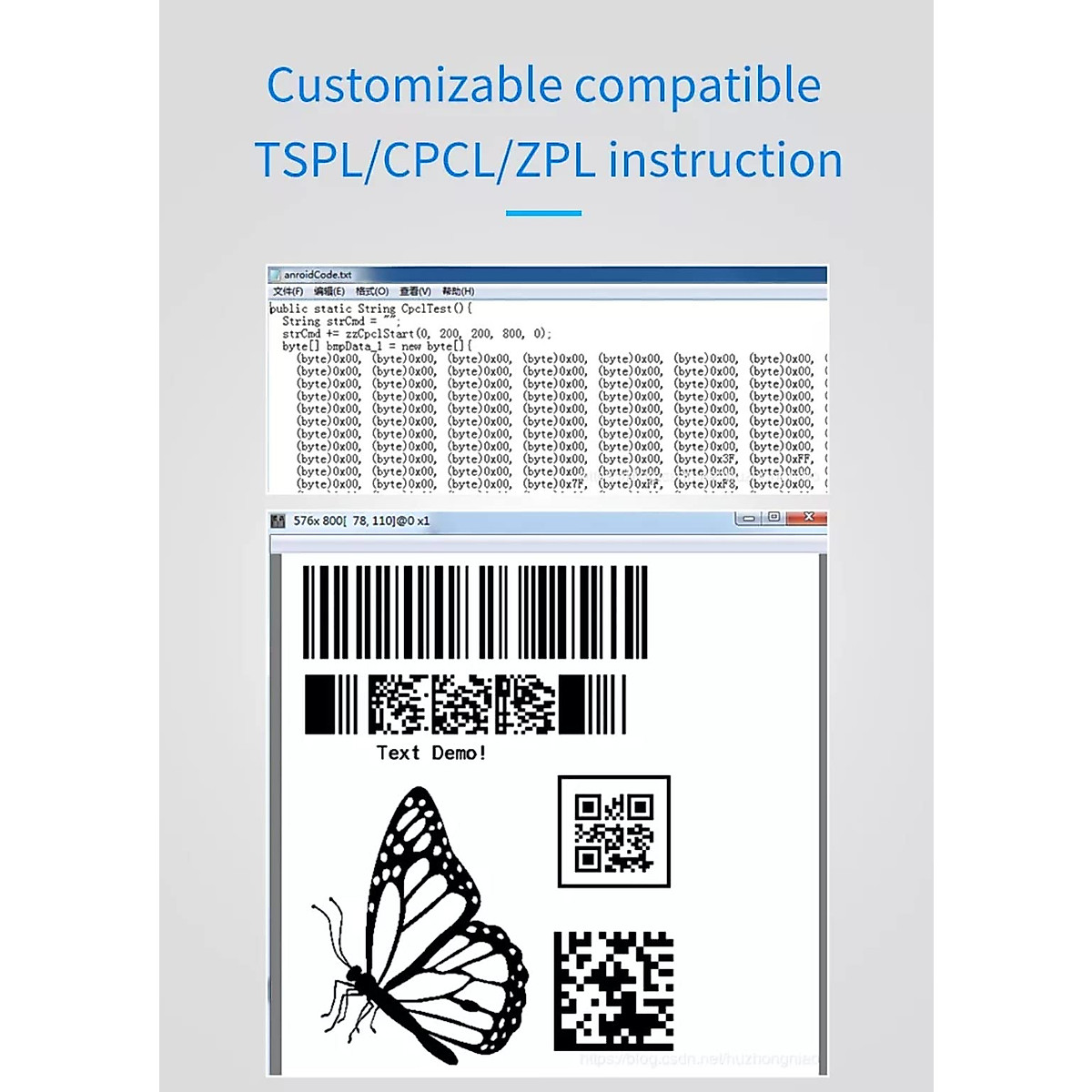 3 Inch 80mm USB Desktop Thermal Barcode Sticker Label Printer
