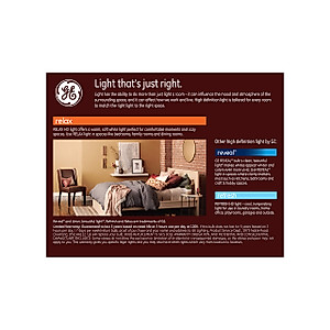GE Relax LED Globe Light Bulb, 5.5 Watts (60 Watt Equivalent) Soft White HD Light, Frosted Finish, Medium Base, Dimmable (2 Pack)