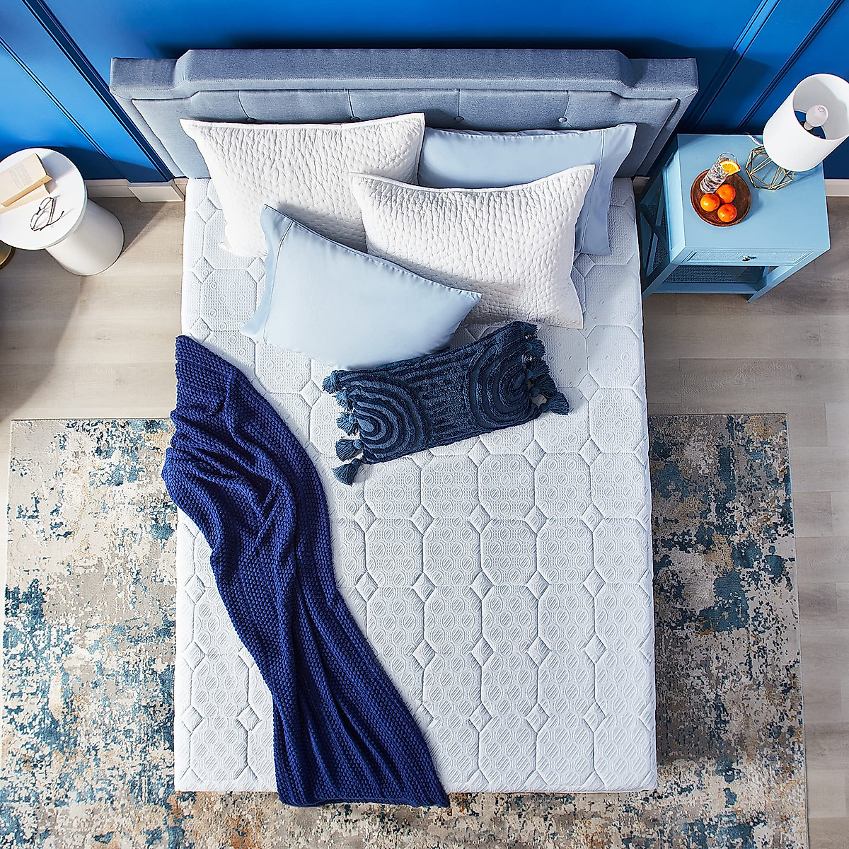 Sleep Innovations Ellis 12 Inch Advanced Cooling Gel Plus Memory Foam Mattress with Dual Cool Cover, Twin Size, Bed in a Box, Soothing Medium Support