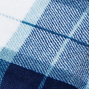 Nautica - Queen Blanket, Plush Fleece Bedding, Super Soft & Lightweight Home Decor (Northsail Blue, Queen)