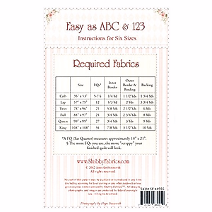 Shabby Fabrics Easy As ABC Quilt Pattern